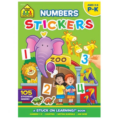 Numbers Stickers Preschool Learning Activity Book - Educational Toys Planet